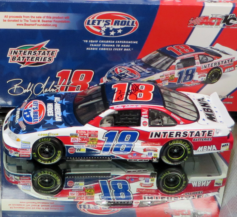 AUTOGRAPHED BOBBY LABONTE 2002 LET'S ROLL PONTIAC 1/24 ACTION