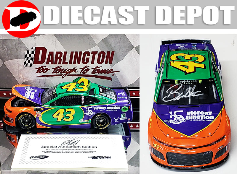 AUTOGRAPHED BUBBA WALLACE 2019 DARLINGTON RETRO VICTORY JUNCTION (ADAM ...