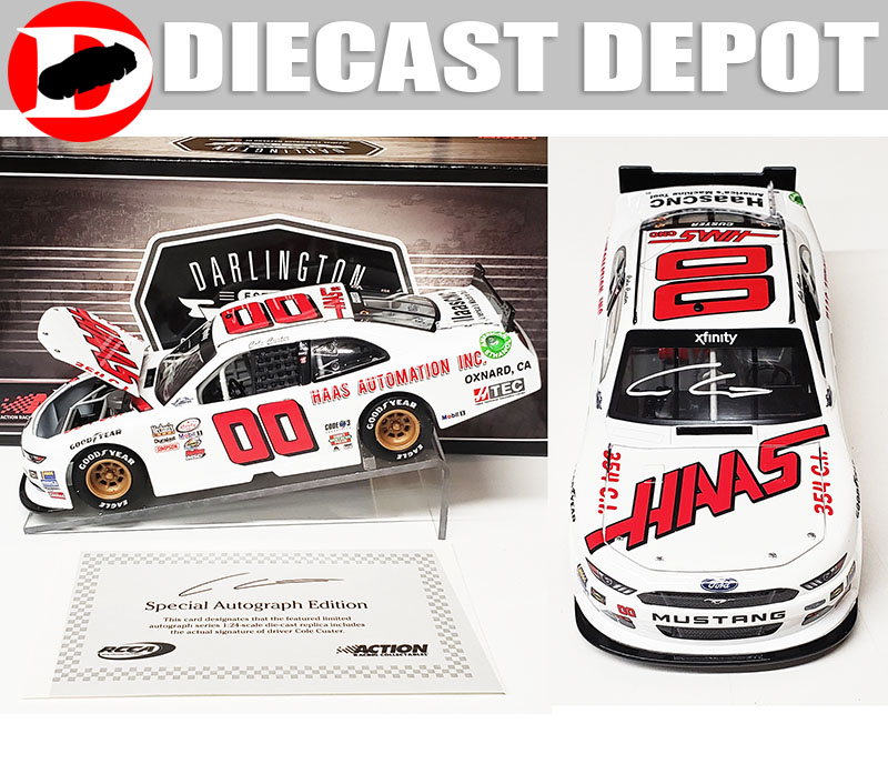 AUTOGRAPHED COLE CUSTER 2017 DARLINGTON RETRO SAM ARD THROWBACK HAAS 1/ ...