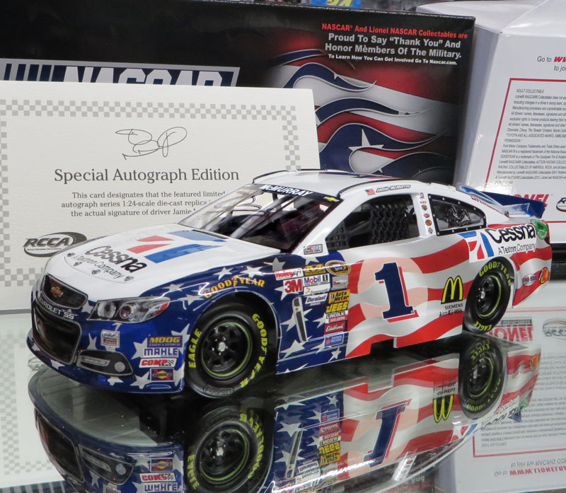 AUTOGRAPHED JAMIE MCMURRAY 2013 "NASCAR SALUTES" CESSNA 1/24 ACTION