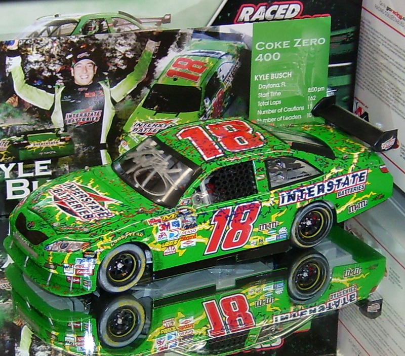 AUTOGRAPHED KYLE BUSCH 2008 INTERSTATE BATTERIES DAYTONA RACED VERSION ...