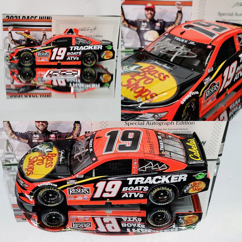 AUTOGRAPHED MARTIN TRUEX JR 2021 PHOENIX WIN BASS PRO SHOPS #19 TOYOTA ...