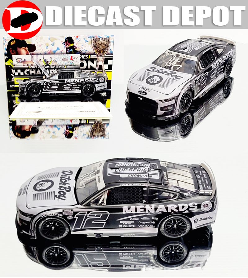 AUTOGRAPHED RYAN BLANEY 2023 NASCAR CUP SERIES CHAMPION STEALTH EDITION ...