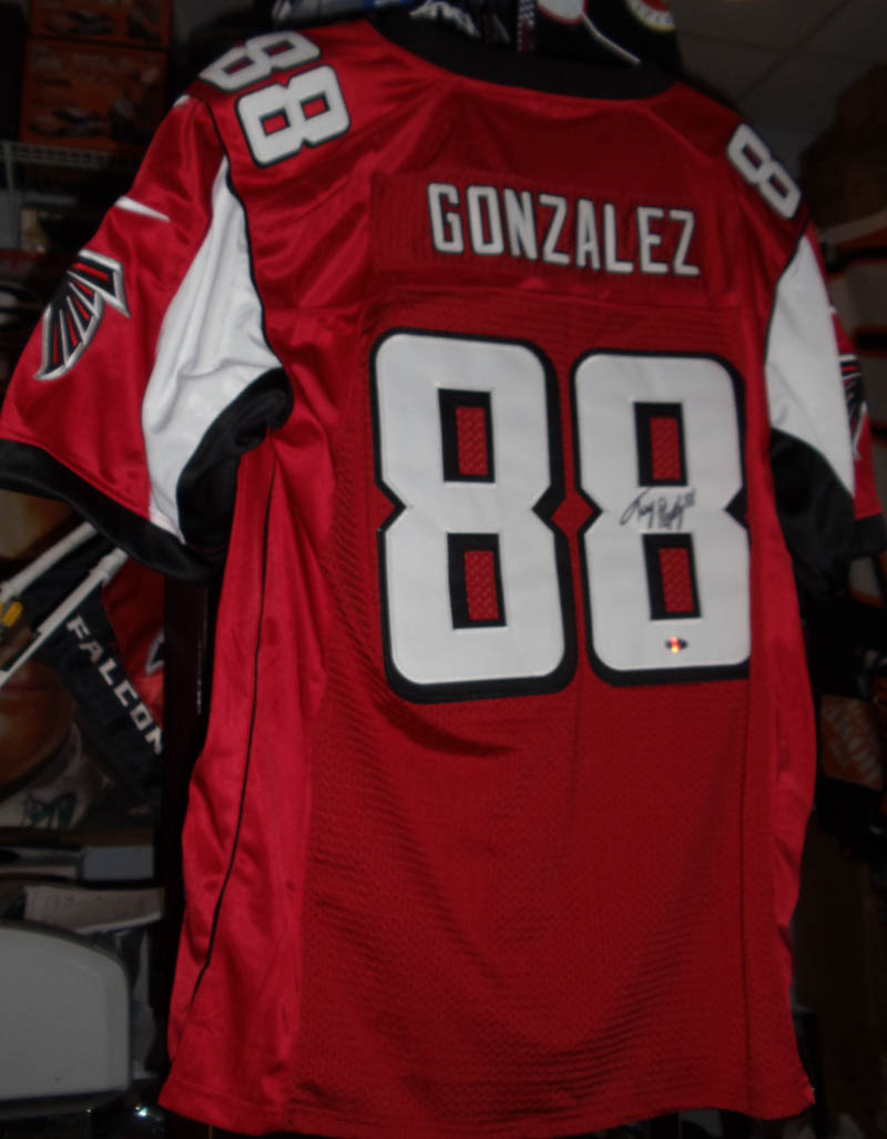 AUTOGRAPHED TONY GONZALEZ #88 RED NIKE NFL JERSEY