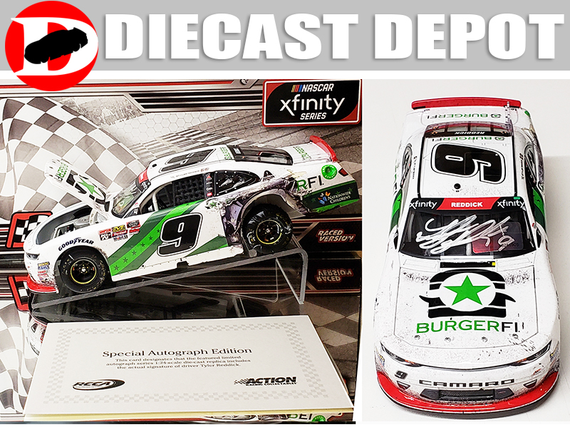 AUTOGRAPHED TYLER REDDICK 2018 HOMESTEAD WIN RACED VERSION BURGERFI 1/ ...
