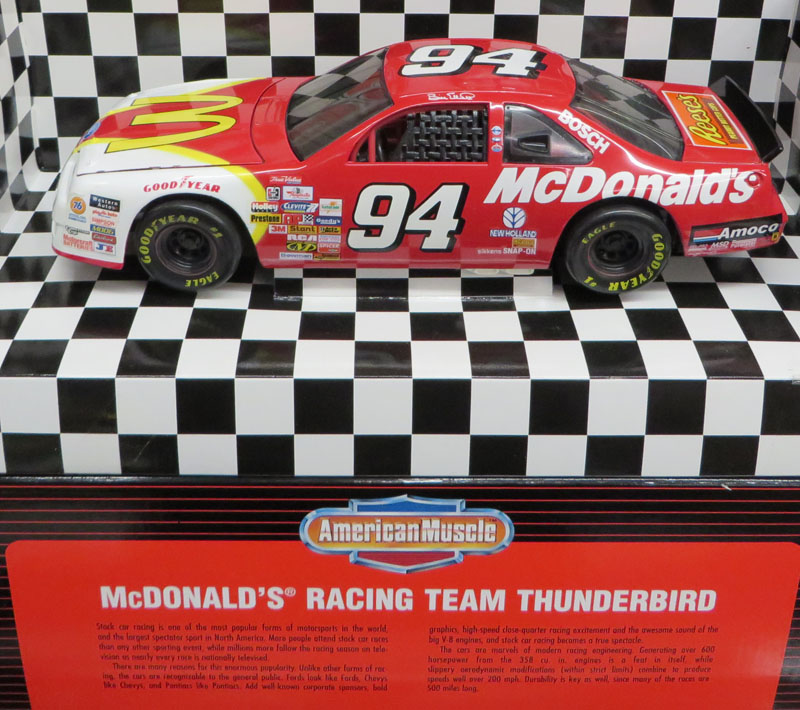 BILL ELLIOTT 1995 MCDONALDS 1/18 AMERICAN MUSCLE