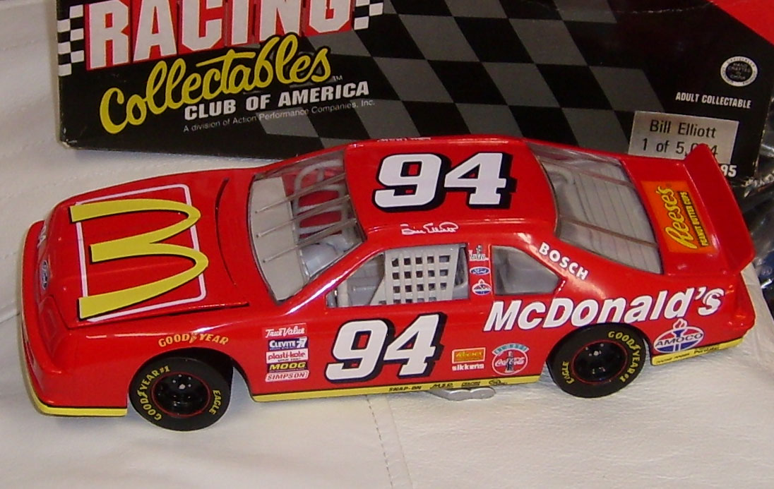 BILL ELLIOTT 1997 MCDONALDS THUNDERBIRD 1/24 ACTION