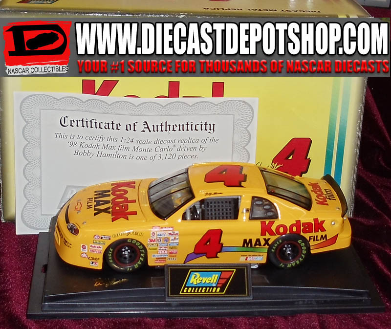 BOBBY HAMILTON 1998 KODAK MAX 1/24 REVELL