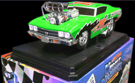 BOBBY LABONTE 1969 CHEVELLE 1/18 MUSCLE MACHINE