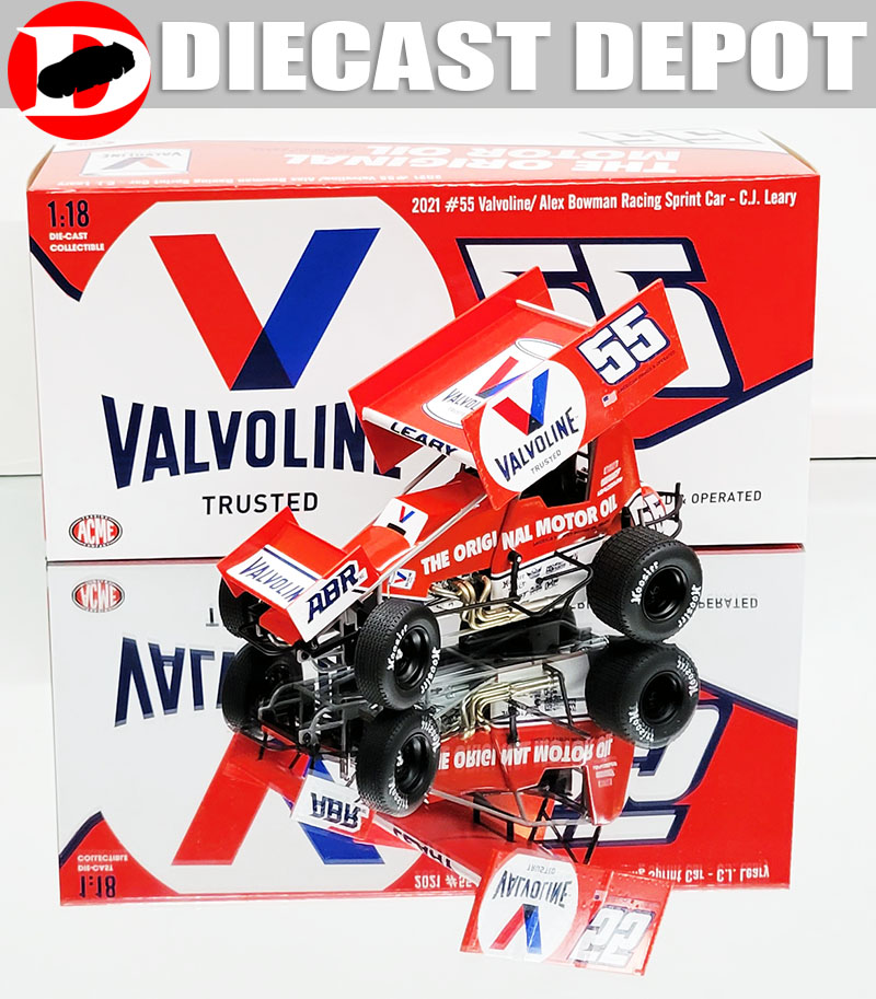 C. J. LEARY 2021 VALVOLINE #55 ALEX BOWMAN RACING SPRINT CAR 1/18 GMP