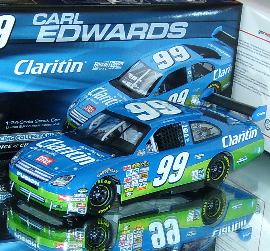 CARL EDWARDS 2008 CLARITIN 1/24 ACTION
