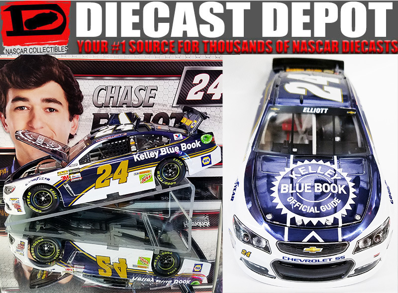 CHASE ELLIOTT 2017 KELLEY BLUE BOOK COLOR CHROME 1/24 ACTION