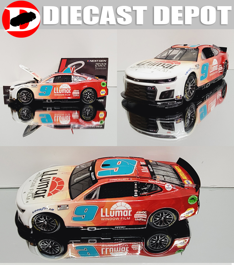 CHASE ELLIOTT 2022 LLUMAR #9 NEXT GEN CAMARO 1/24 ACTION COLLECTOR SERIES