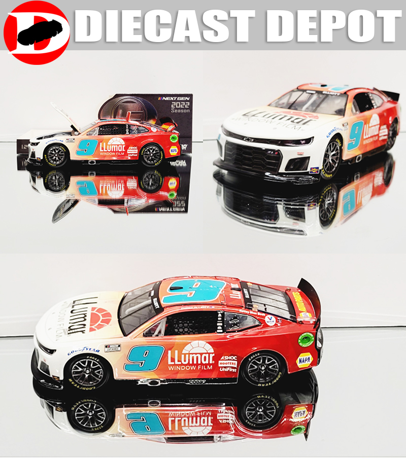 CHASE ELLIOTT 2022 LLUMAR #9 NEXT GEN CAMARO 1/24 ELITE SERIES