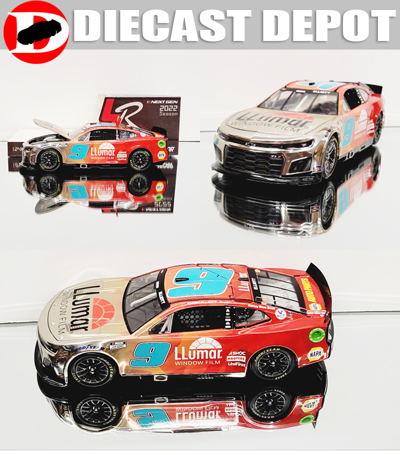 CHASE ELLIOTT 2022 LLUMAR #9 NEXT GEN CAMARO COLOR CHROME 1/24 ACTION ...