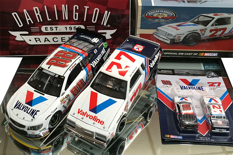 DALE & CALE VALVOLINE THROWBACK 4-CAR COMBO DALE (BOTH DALE JR AND CALE ...