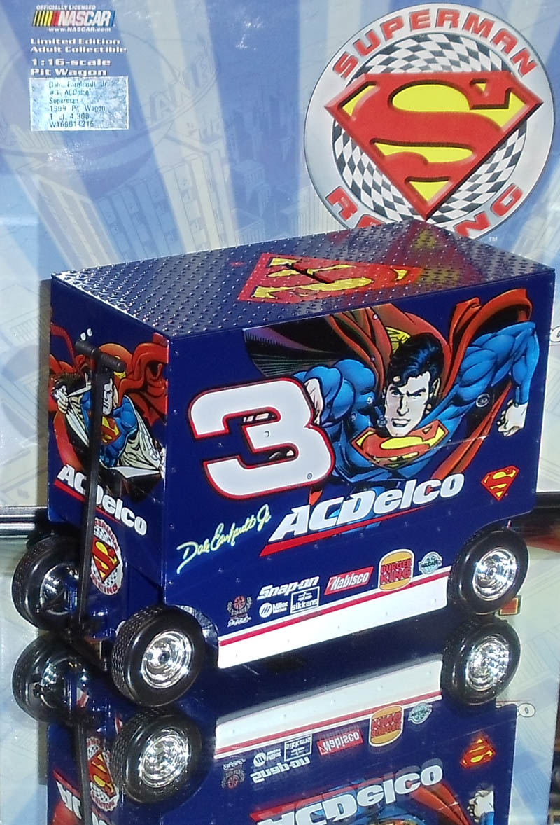 DALE EARNHARDT JR 1999 SUPERMAN PIT WAGON 1/16 ACTION