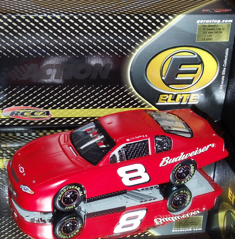 DALE EARNHARDT JR 2002 BUD TEST ELITE 1/24 SCALE RCCA ELITE DIECAST NASCAR