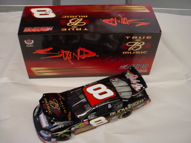 DALE EARNHARDT JR 2003 BUDWEISER STAIND TRUE MUSIC AUTOGRAPHED