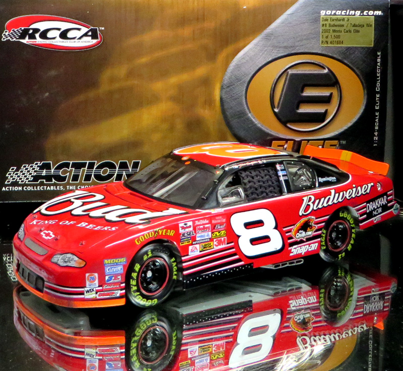DALE EARNHARDT JR 2002 TALLADEGA WIN RACED VERSION BUDWEISER 1/24 RCCA ...