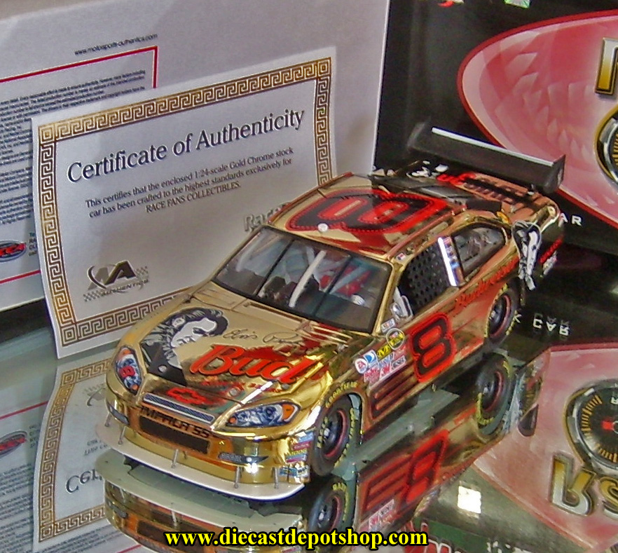 DALE EARNHARDT JR 2007 ELVIS GOLD CHROME 1/24 MOTORSPORTS AUTHENTICS