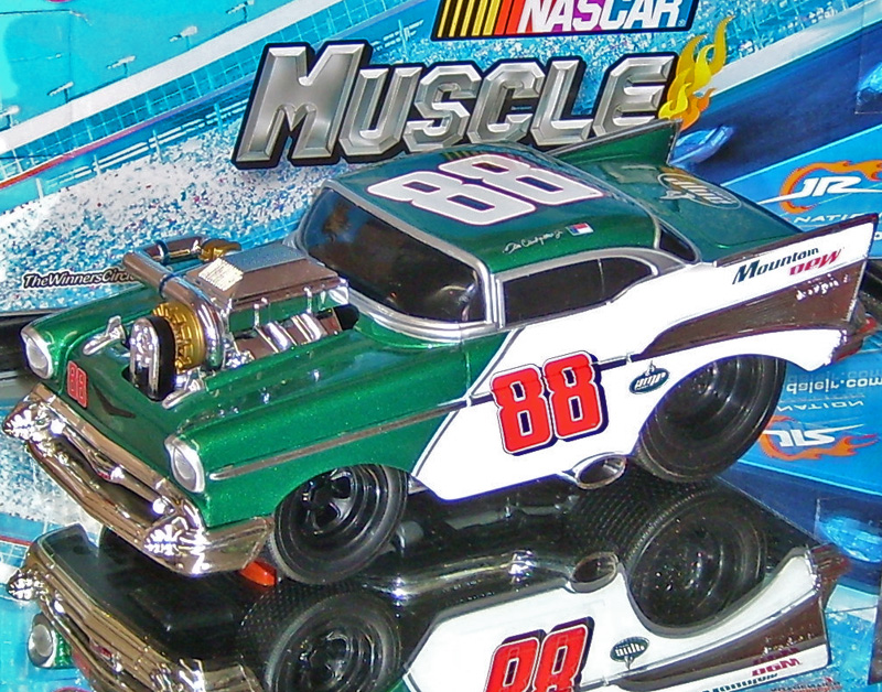 DALE EARNHARDT JR 2009 AMP 1957 CHEVY MUSCLE CAR 1/24 NASCAR MUSCLE