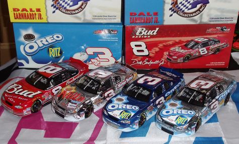 DALE EARNHARDT JR 4-CAR COMBINATION DEAL (2002 BUDWEISER, 2002 OREO ...