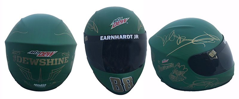 DALE EARNHARDT JR MOUNTAIN DEW/ DEWSHINE FULL-SIZE REPLICA HELMET
