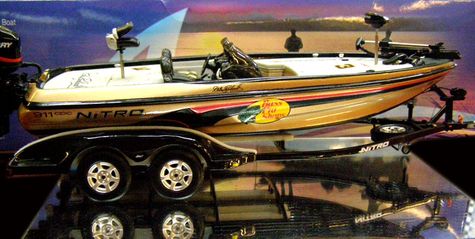 DALE EARNHARDT SR BASS PRO SHOPS NITRO BOAT 1/24 SCALE ACTION CASTAWAY