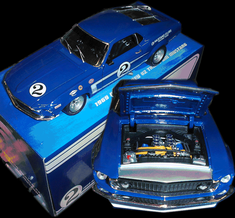 DAN GURNEY 1969 "BOSS 302" #2 TRANS-AM MUSTANG 1/18 WELLY