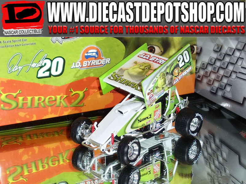 DANNY LASOSKI 2004 SHREK 2 SPRINT CAR 1/24 ACTION