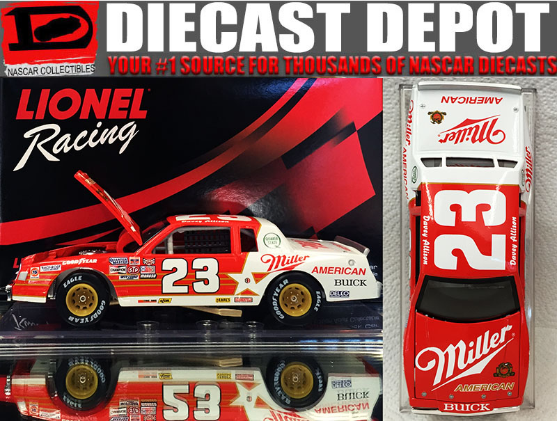 DAVEY ALLISON 1985 MILLER AMERICAN ARCA CAR 1/24 ACTION