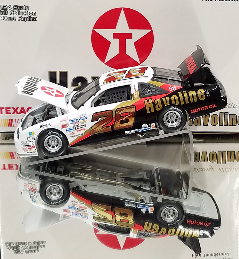 DAVEY ALLISON 1989 TEXACO HAVOLINE #28 FORD THUNDERBIRD 1/24 TEAM ...