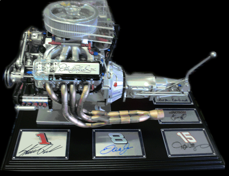DEI 2002 1/4 SCALE ENGINE (5 AUTOGRAPHED PLAQUES)