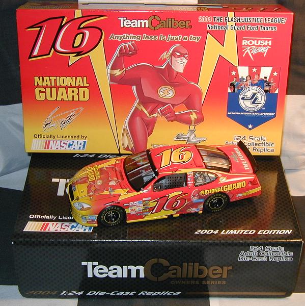 GREG BIFFLE 2004 FLASH JUSTICE LEAGUE (WINNING MICHIGAN CAR) 1/24 TEAM ...