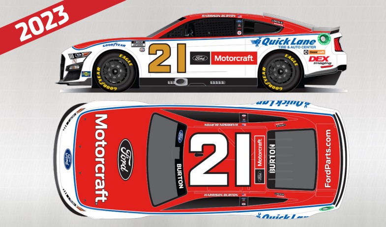 HARRISON BURTON 2023 MOTORCRAFT #21 MUSTANG 1/24 ACTION COLLECTOR ...
