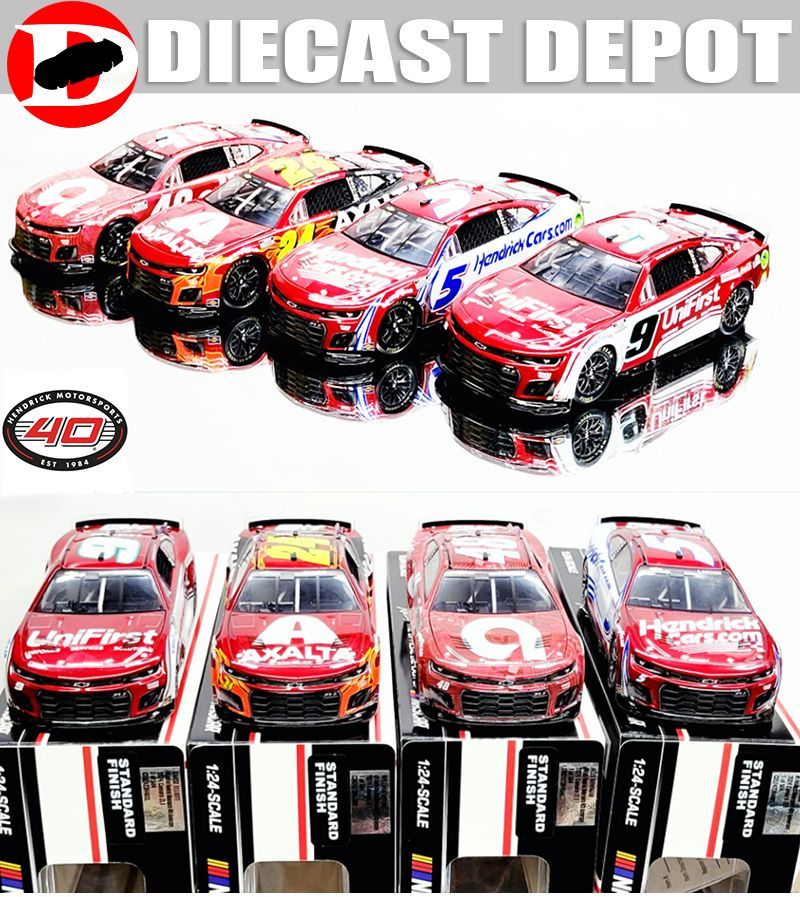 HENDRICK MOTORSPORTS 40TH ANNIVERSARY 4-CAR SET 1/24 ACTION DIECASTS ...