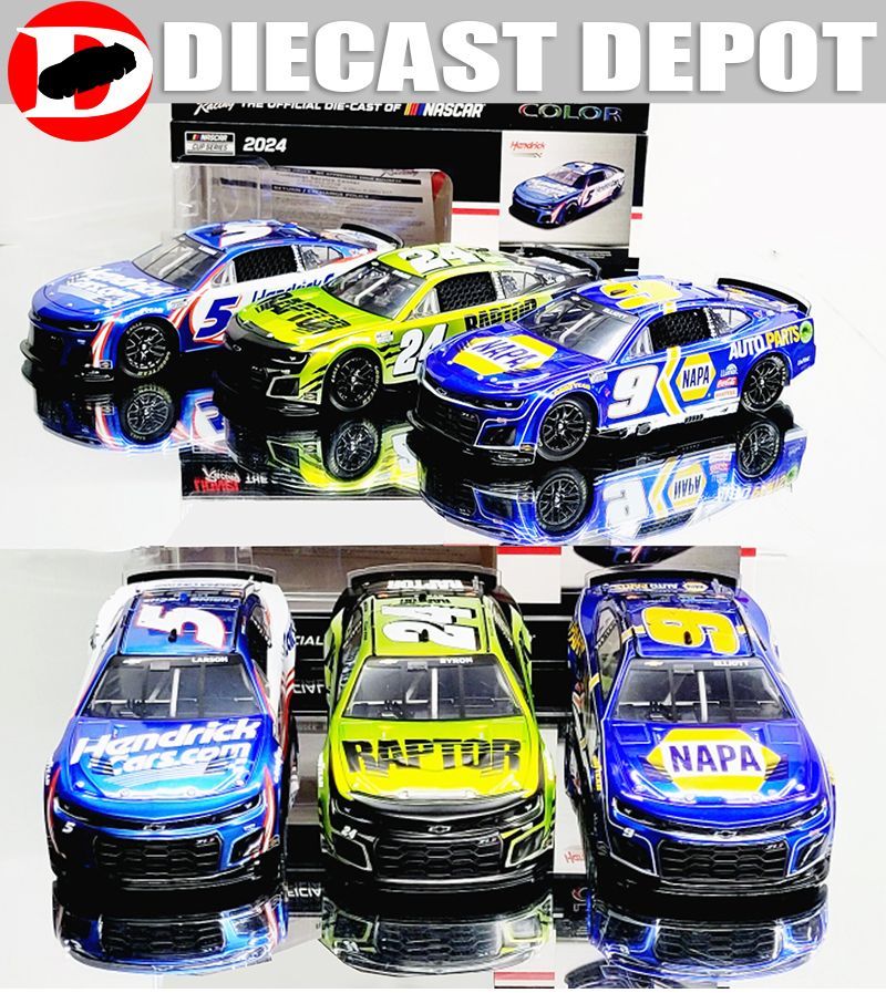 HENDRICK MOTORSPORTS LIMITED 3-CAR LIQUID COLOR MATCHING DIN SET ...