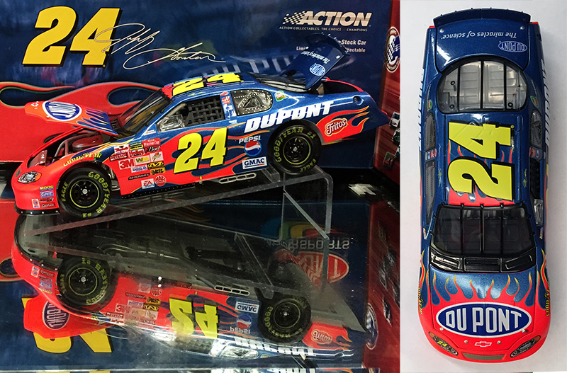 JEFF GORDON 2003 DUPONT FLAMES 1/24 ACTION