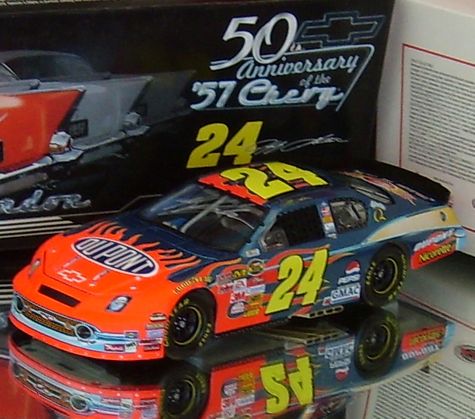 JEFF GORDON 2007 DUPONT CHEVY ANNIVERSARY AUTOGRAPHED 1/24 MOTORSPORTS ...