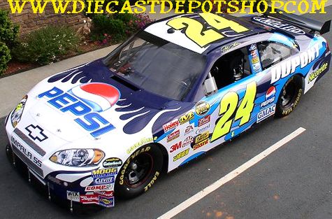 JEFF GORDON 2007 PEPSI FAN-DESIGN SPECIAL COT 1/24 MOTORSPORTS AUTHENTICS