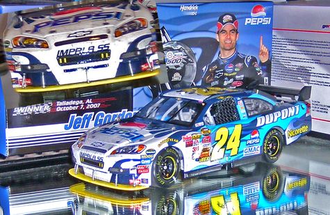 JEFF GORDON 2007 PEPSI FAN-DESIGN SPECIAL COT RACED VERSION 1/24 ...