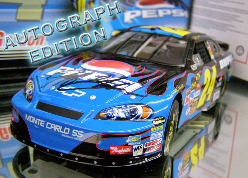 JEFF GORDON 2007 PEPSI FLAMES SPECIAL AUTOGRAPHED 1/24 MOTORSPORTS ...