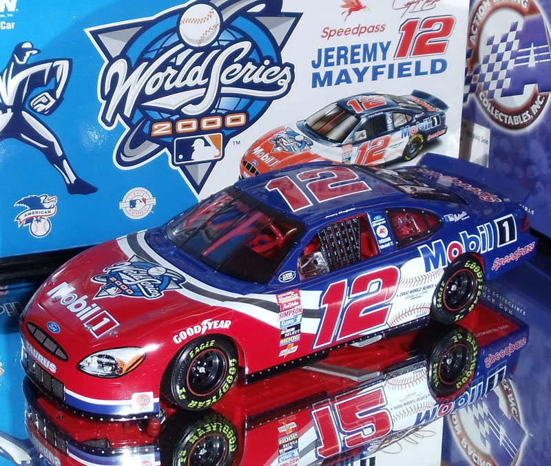 JEREMY MAYFIELD 2000 MOBIL ONE/ WORLD SERIES 1/24 ACTION