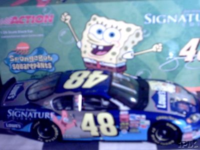 JIMMIE JOHNSON SPONGE BOB 2003 1/24 SCALE NASCAR DIECAST