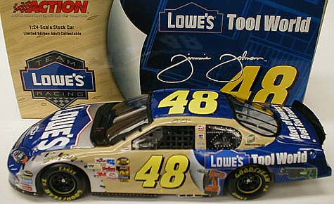 JIMMY JOHNSON 2004 LOWE'S TOOL WORLD 1/24 ACTION