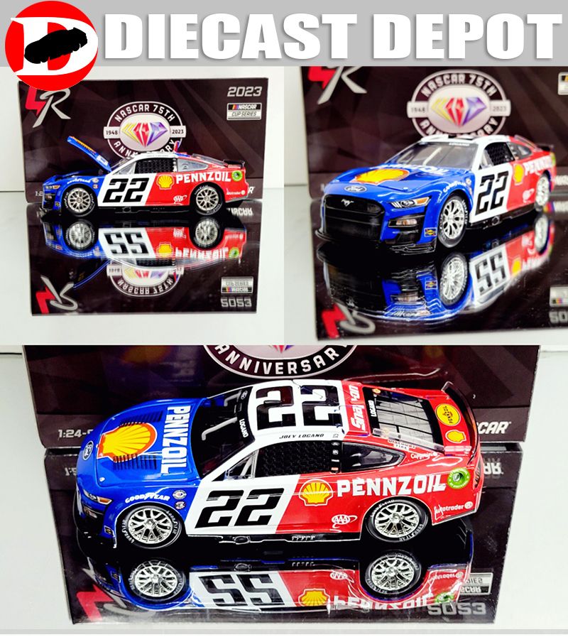 JOEY LOGANO 2023 DARLINGTON RETRO THROWBACK SHELL 1/24 ACTION COLLECTOR ...