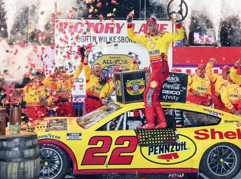 JOEY LOGANO 2024 ALLSTAR RACE NORTH WILKESBORO WIN SHELL RACED VERSION ...
