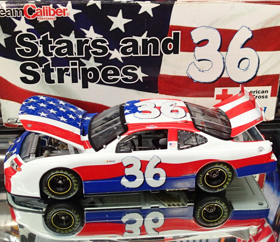 KEN SCHRADER 2001 STARS & STRIPES 1/24 TEAM CALIBER PREFERRED