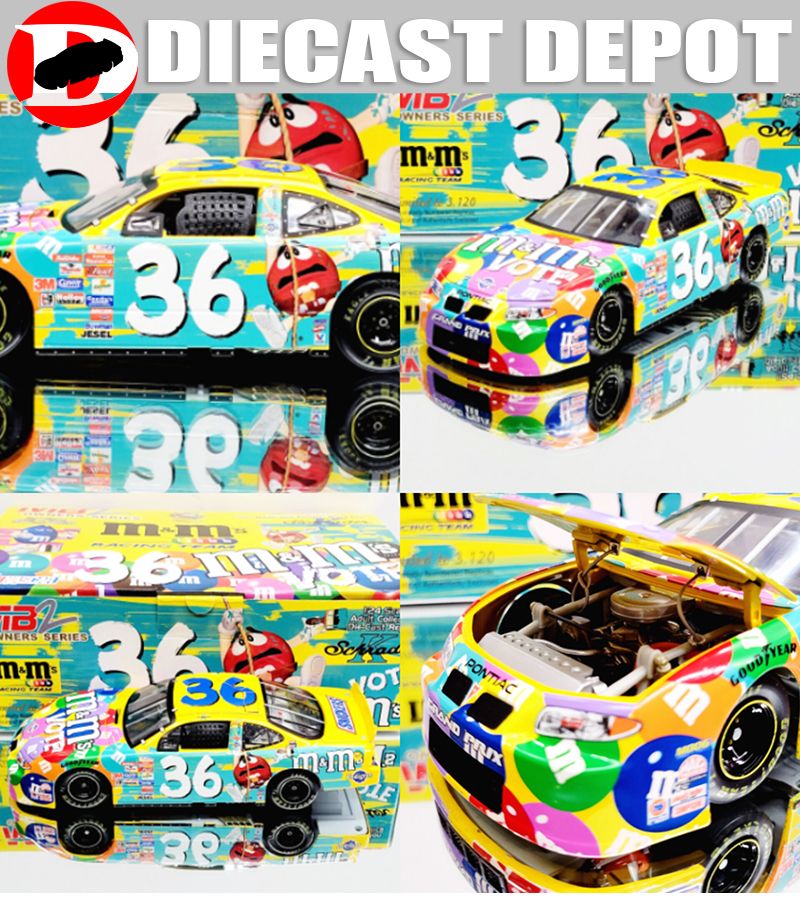 KENNY SCHRADER 2002 M&M'S VOTE 1/24 TEAM CALIBER OWNER'S SERIES DIECAST